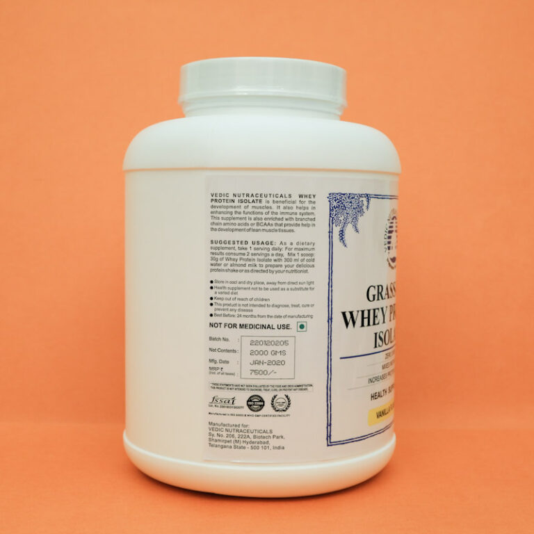 Whey Protein Isolate Vanilla Vedic Nutraceuticals 9141